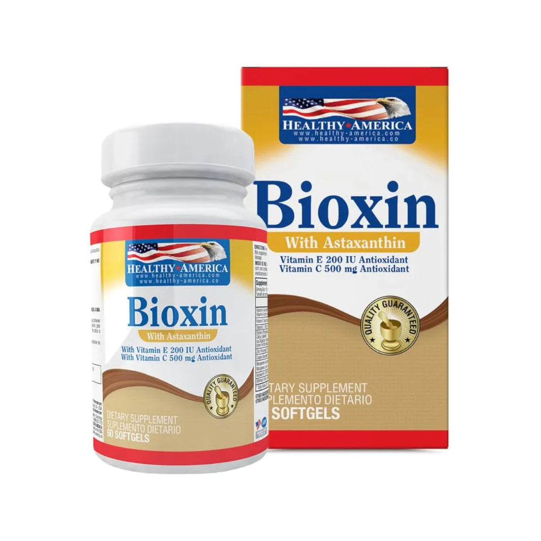 Bioxin Con Astaxantin - 60 Cápsulas - Healthy America – Naturaleza Integral