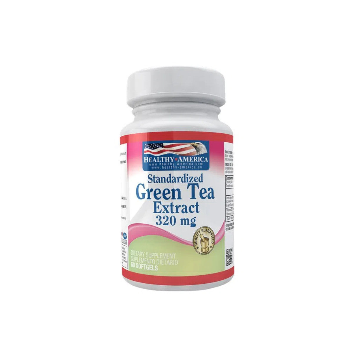 Extracto de té verde estandarizado - 320mg - Healthy America ...