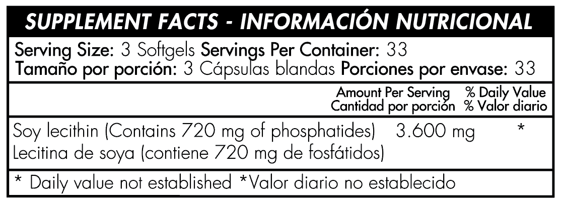 Mega Lecithin - 1200mg - 100 Cápsulas - Healthy America – Naturaleza ...