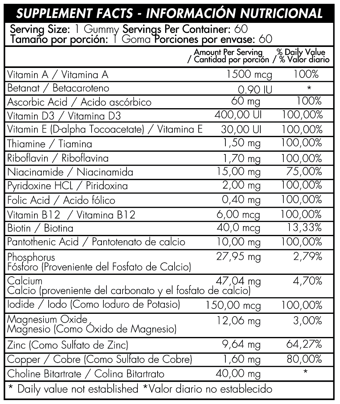 Vitaton Kids™ - Multivitamínico para niños - 60 Gomas Masticables - He ...