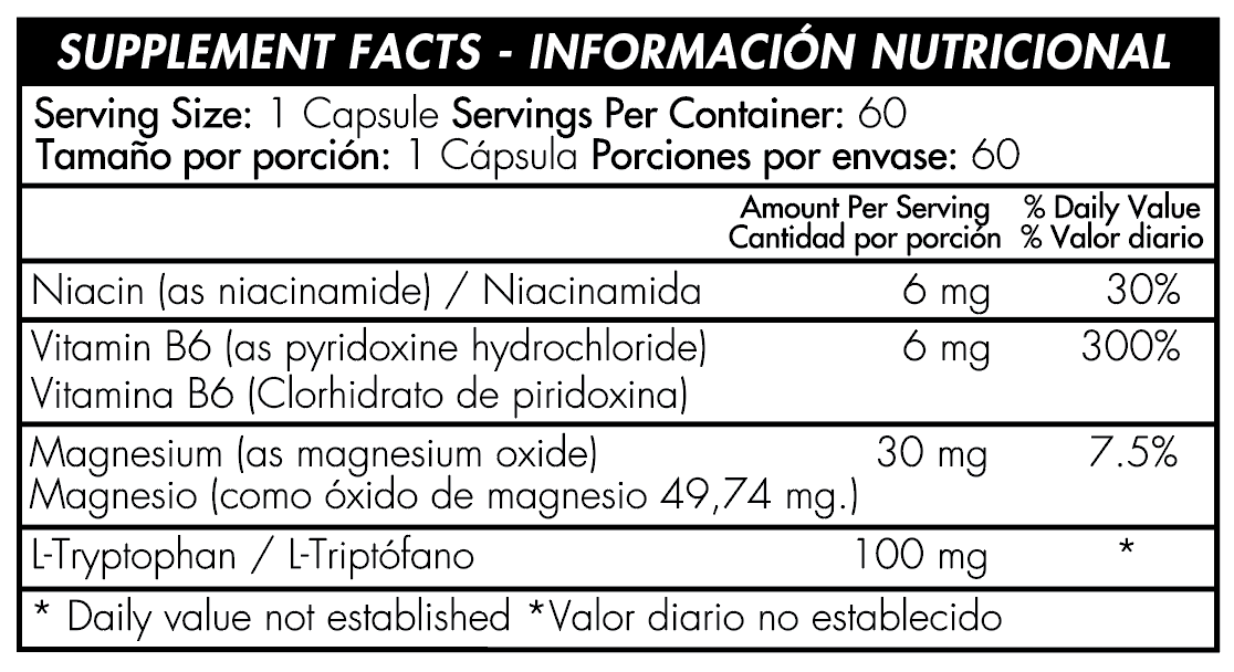 L-Tryptophan Plus - 100mg - 60 Cápsulas - Healthy America – Naturaleza ...