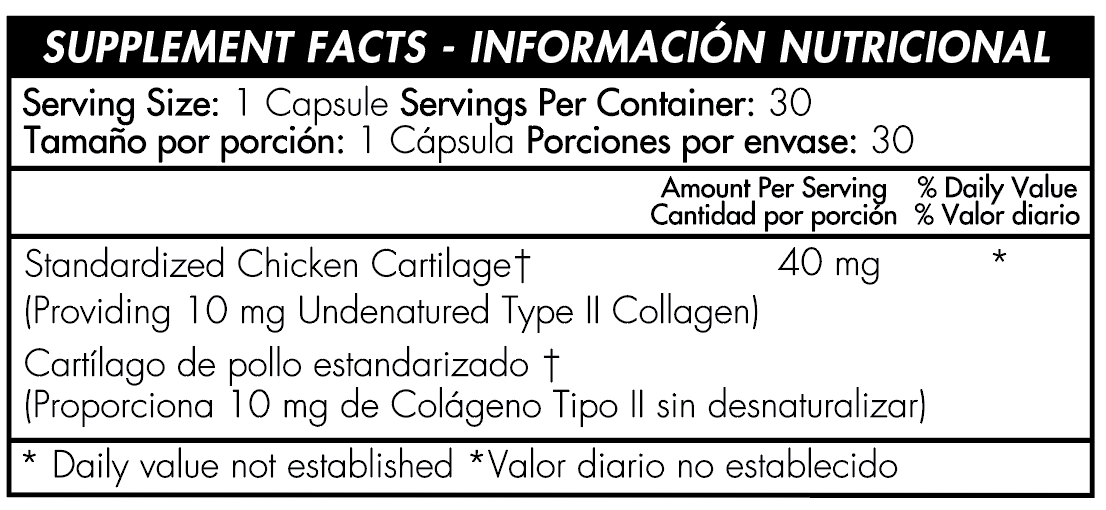 Promove UCII - 30 Cápsulas - Healthy America – Naturaleza Integral